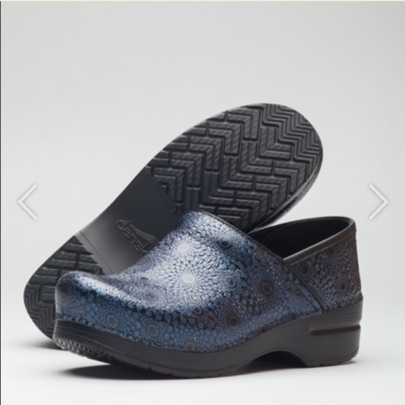 Dansko | Shoes | Dansko Professional Womens Navy Blue Medallionleather ...